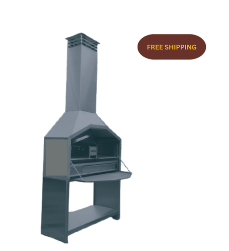 Free Standing Braai - Mild Steel Charcoal and Wood Fire BBQ grill